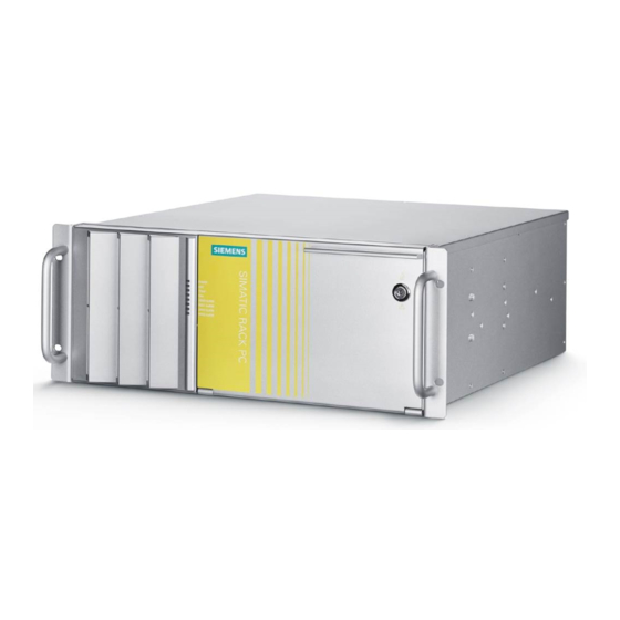 SIEMENS SIMATIC IPC547D OPERATING INSTRUCTIONS MANUAL Pdf Download ...