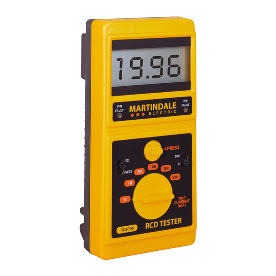 MARTINDALE RC2000 INSTRUCTION MANUAL Pdf Download | ManualsLib