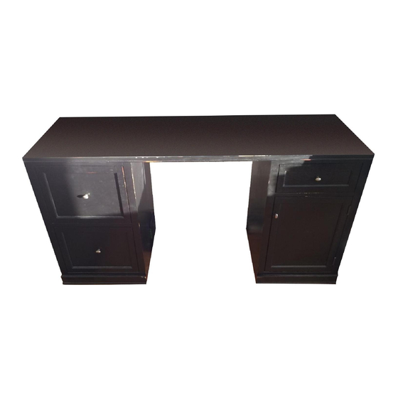 POTTERY BARN LOGAN DESK ASSEMBLY INSTRUCTION MANUAL Pdf Download ...