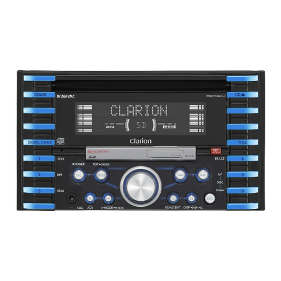 CLARION DFZ667MC OWNER'S MANUAL Pdf Download | ManualsLib