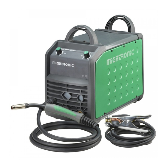 MIGATRONIC FOCUS MIG 130 PFC USER MANUAL Pdf Download | ManualsLib