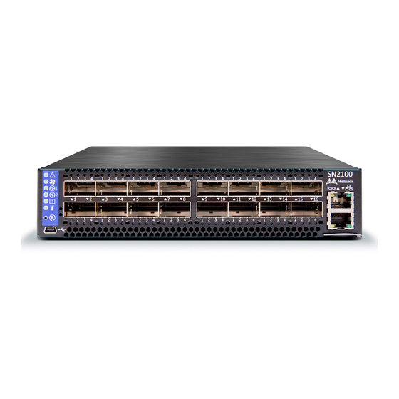 MELLANOX TECHNOLOGIES SN2100 QUICK INSTALLATION MANUAL Pdf Download ...