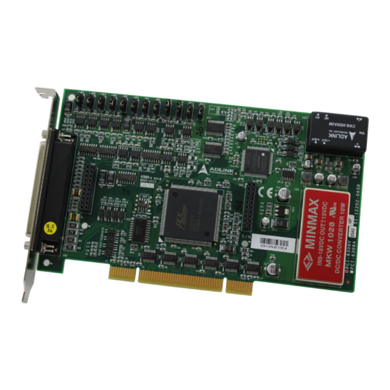 ADLINK TECHNOLOGY PCI-6308 USER MANUAL Pdf Download | ManualsLib