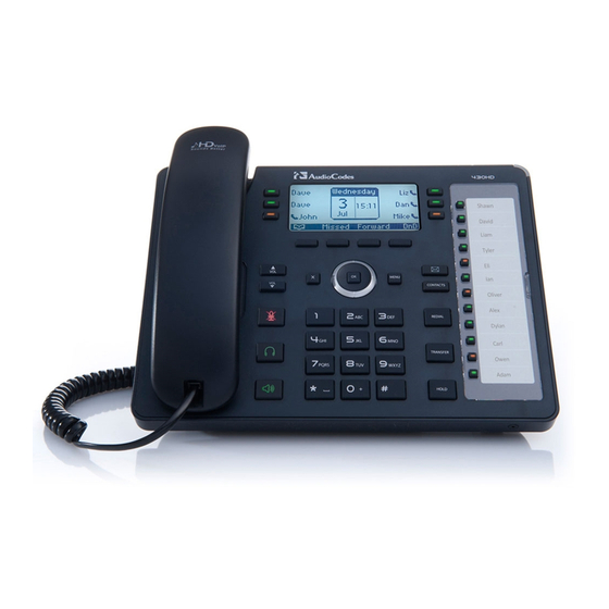 AUDIOCODES 420HD ADMINISTRATOR'S MANUAL Pdf Download | ManualsLib