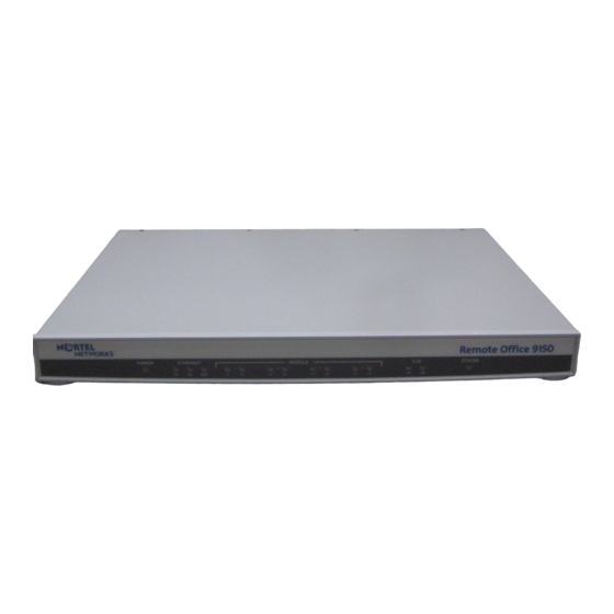 NORTEL REMOTE OFFICE 9150 INSTALLATION AND ADMINISTRATION MANUAL Pdf ...