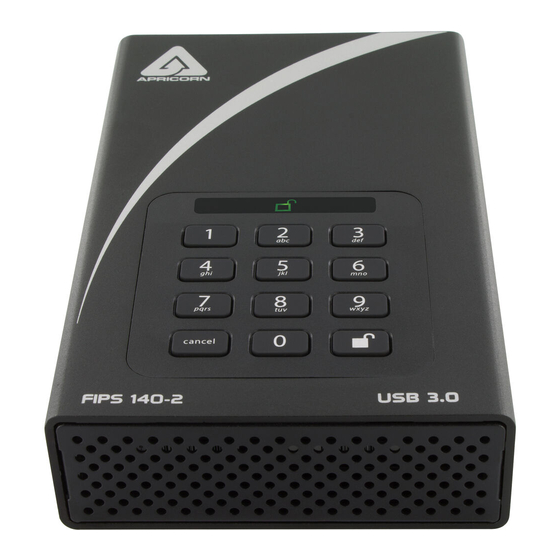 APRICORN AEGIS PADLOCK DT FIPS USER MANUAL Pdf Download | ManualsLib