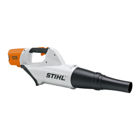 STIHL BGA 85 USER MANUAL Pdf Download | ManualsLib