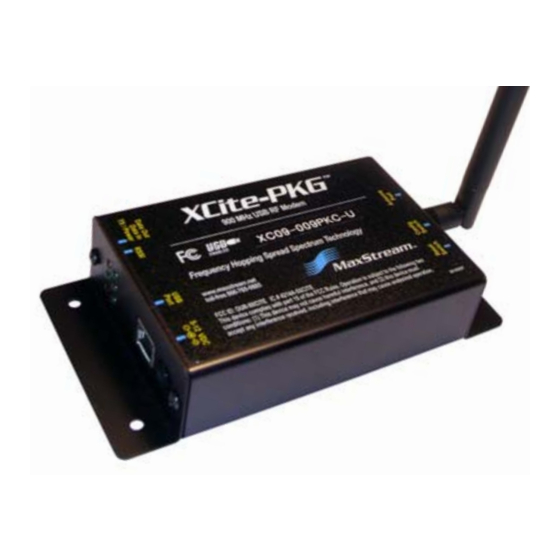 MAXSTREAM 9XCITE-PKG-U PRODUCT MANUAL Pdf Download | ManualsLib