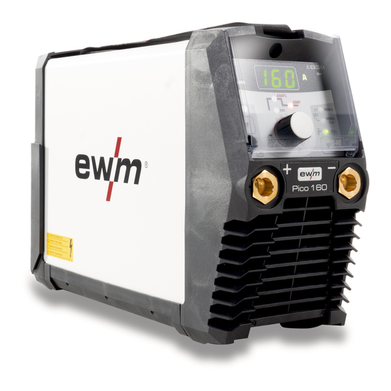 EWM PICO 160 CEL PULS OPERATING INSTRUCTIONS MANUAL Pdf Download ...