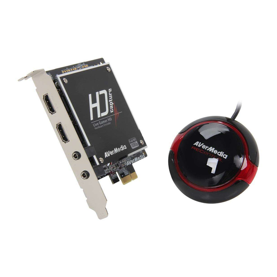AVERMEDIA LIVE GAMER HD C985 QUICK MANUAL Pdf Download | ManualsLib