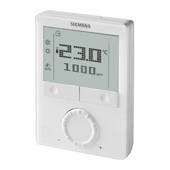 SIEMENS RDG400KN BASIC DOCUMENTATION Pdf Download | ManualsLib