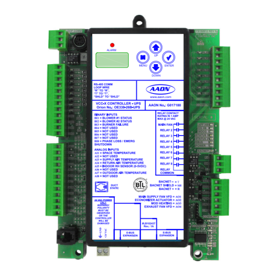 AAON SS1079 TECHNICAL MANUAL Pdf Download | ManualsLib