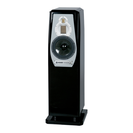 ADAM TENSOR GAMMA OPERATION MANUAL Pdf Download | ManualsLib