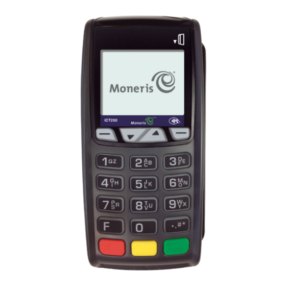 MONERIS ICT250 USING MANUAL Pdf Download | ManualsLib