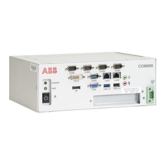 ABB COM600 SERIES 5.0 TECHNICAL REFERENCE MANUAL Pdf Download | ManualsLib