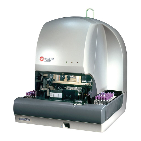 BECKMAN COULTER UNICEL DXC SYNCHRON 800 INSTRUCTIONS FOR USE MANUAL Pdf ...