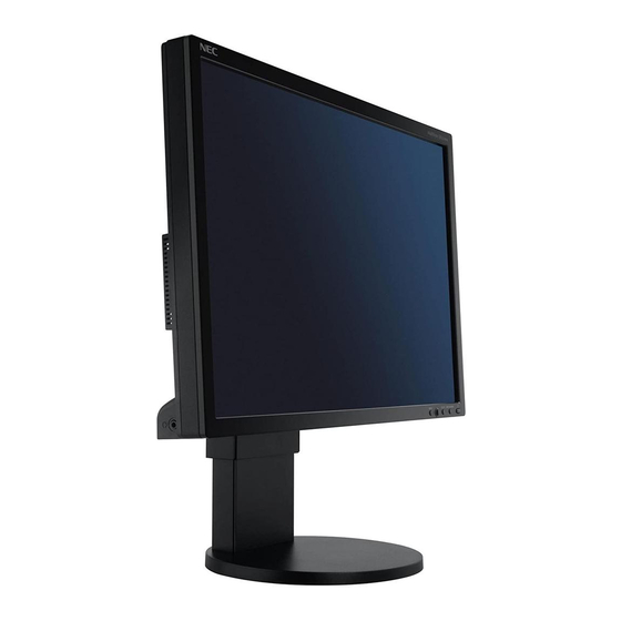 NEC MULTI SYNC EA221WM SERVICE MANUAL Pdf Download | ManualsLib