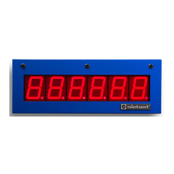 SIEBERT S302 SERIE OPERATING INSTRUCTIONS MANUAL Pdf Download | ManualsLib