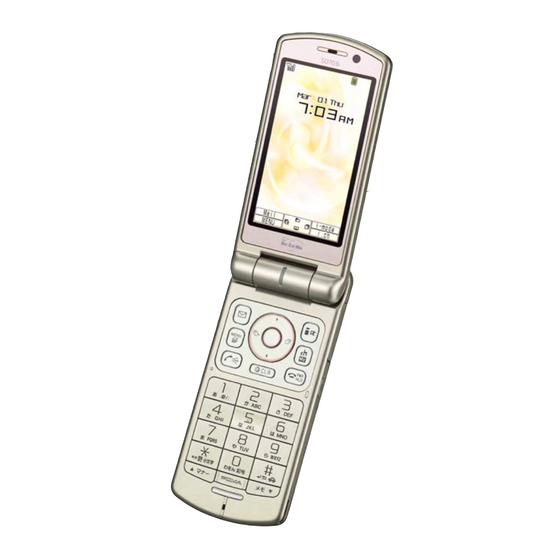 NTT DOCOMO FOMA SO703I MANUAL Pdf Download | ManualsLib