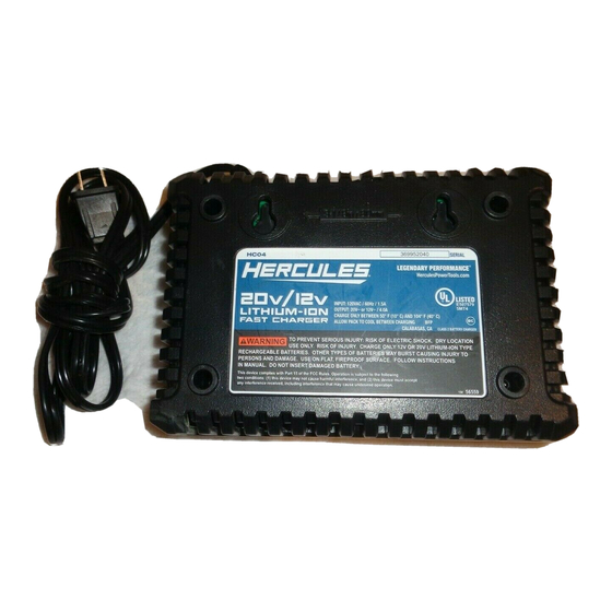 HERCULES HC04 OWNER'S MANUAL AND SAFETY INSTRUCTIONS Pdf Download ...