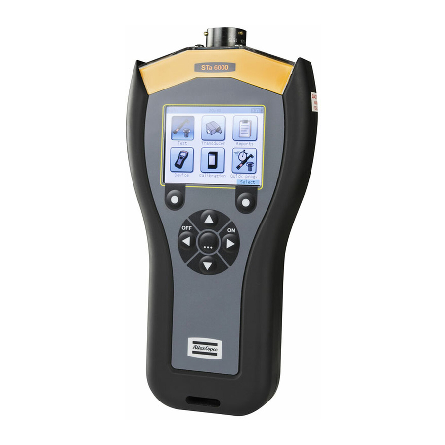 ATLAS COPCO STA 6000 USER MANUAL Pdf Download | ManualsLib