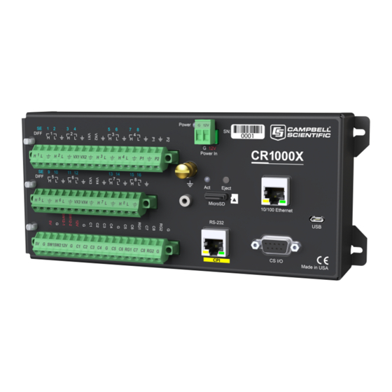 CAMPBELL CR1000X PRODUCT MANUAL Pdf Download | ManualsLib