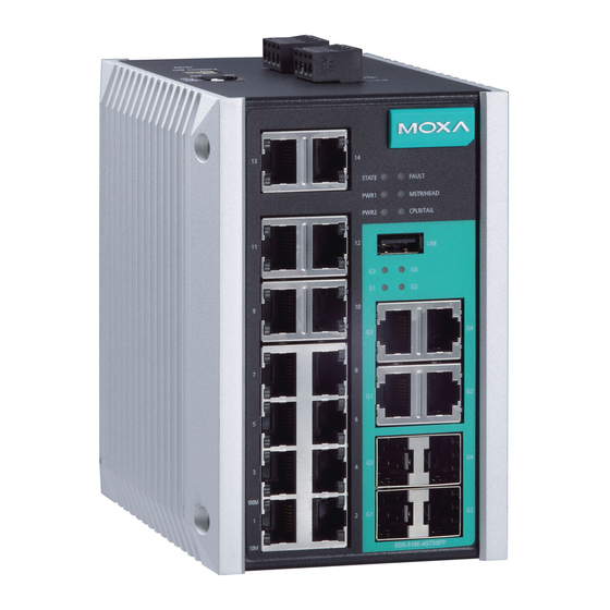 MOXA TECHNOLOGIES EDS-518E USER MANUAL Pdf Download | ManualsLib