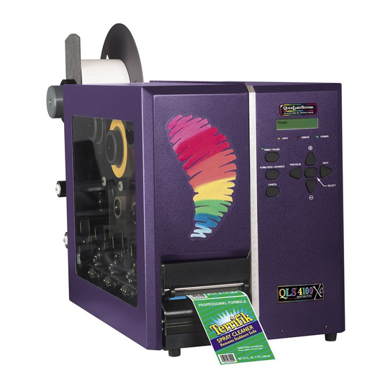 QUICKLABEL SYSTEMS QLS-4100 OPERATION & SETUP MANUAL Pdf Download ...