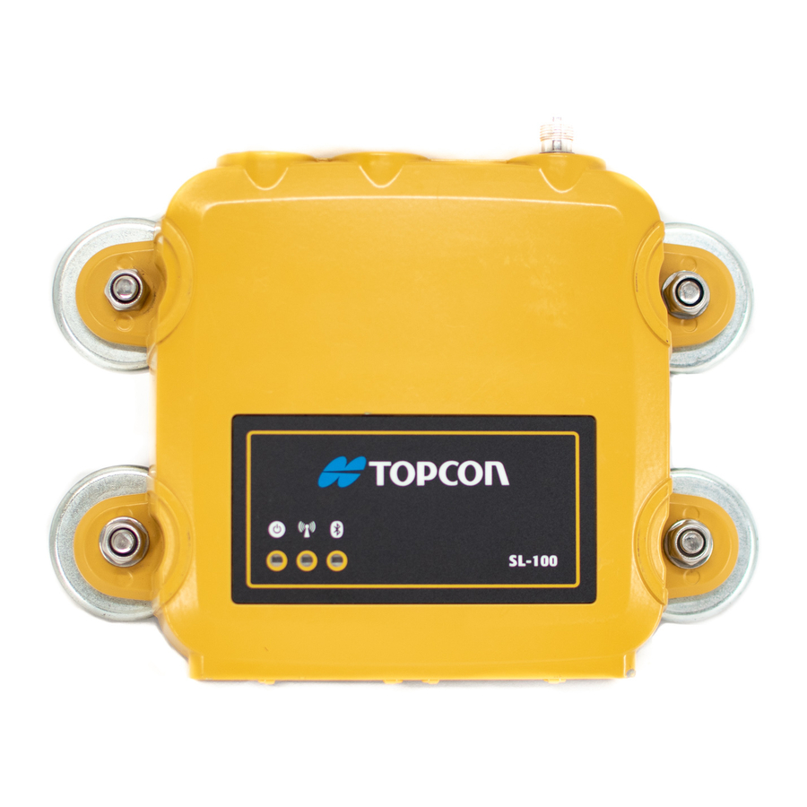 TOPCON SL-100 INSTALLATION AND SETUP GUDE Pdf Download | ManualsLib