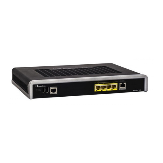 AUDIOCODES MEDIANT 500 E-SBC USER MANUAL Pdf Download | ManualsLib