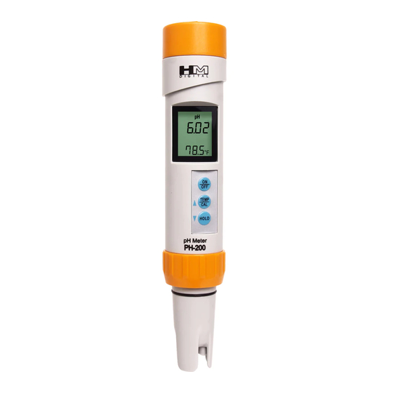 HM DIGITAL PH-200 USER MANUAL Pdf Download | ManualsLib