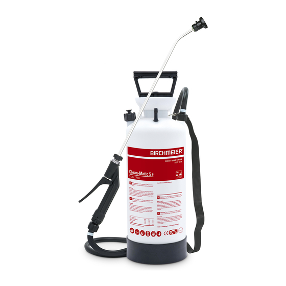 BIRCHMEIER CLEAN-MATIC 5 P OPERATING MANUAL Pdf Download | ManualsLib