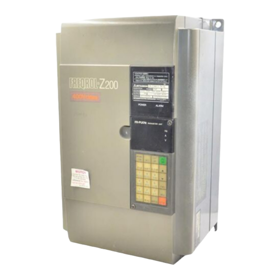 MITSUBISHI FREQROL Z200-U INSTRUCTION MANUAL Pdf Download | ManualsLib