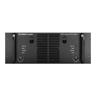 CREST AUDIO PRO 10001 SPECIFICATION SHEET Pdf Download | ManualsLib