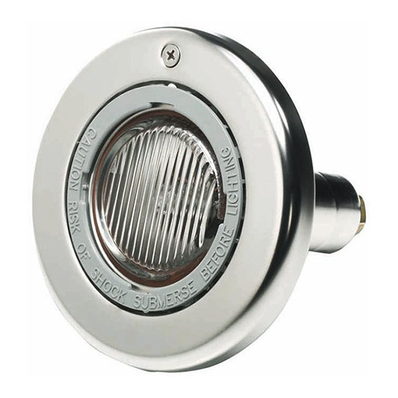 STA-RITE SMALL UNDERWATER POOL LIGHTS SUNLITE LTC OWNER'S MANUAL Pdf ...