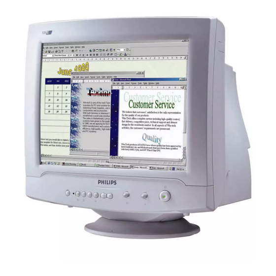 PHILIPS 105E19 SPECIFICATIONS Pdf Download | ManualsLib