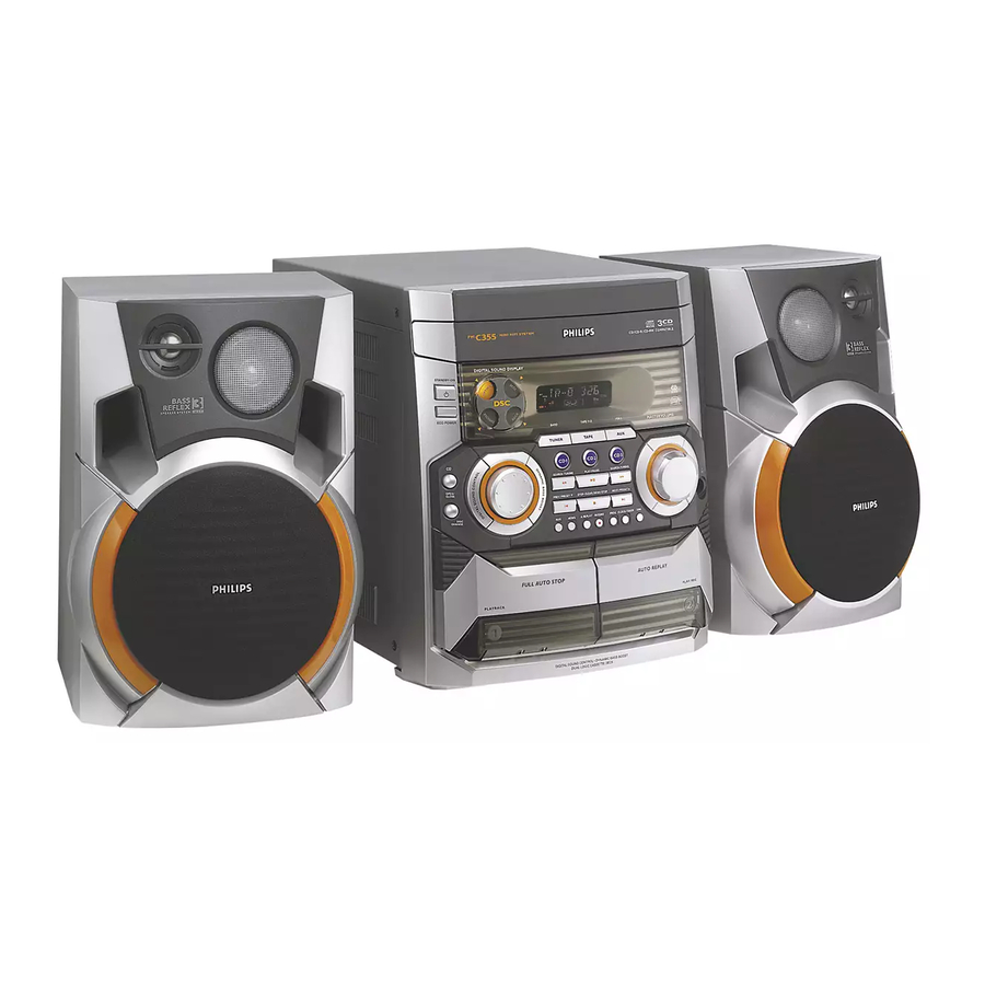 PHILIPS FW-C355 USER MANUAL Pdf Download | ManualsLib