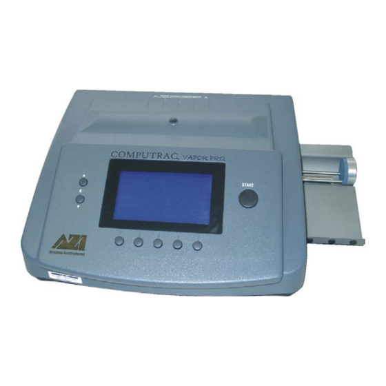 ARIZONA INSTRUMENT COMPUTRAC VAPOR PRO USER MANUAL Pdf Download ...