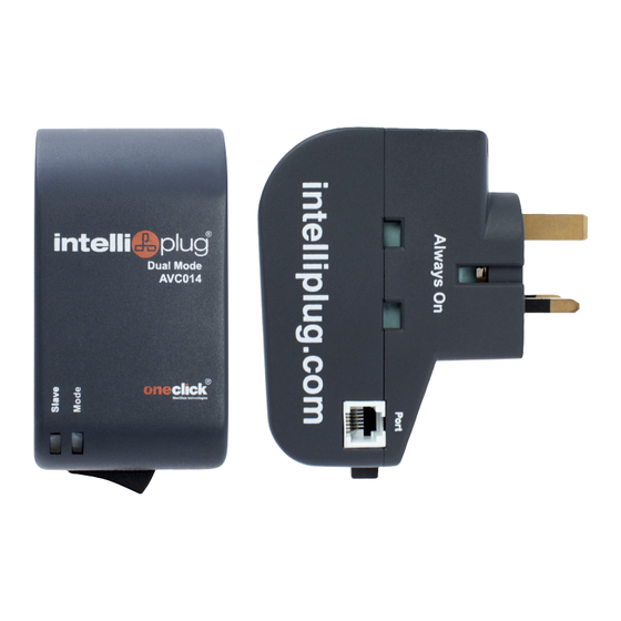 ONE CLICK INTELLIPLUG AVC014 USER MANUAL Pdf Download | ManualsLib