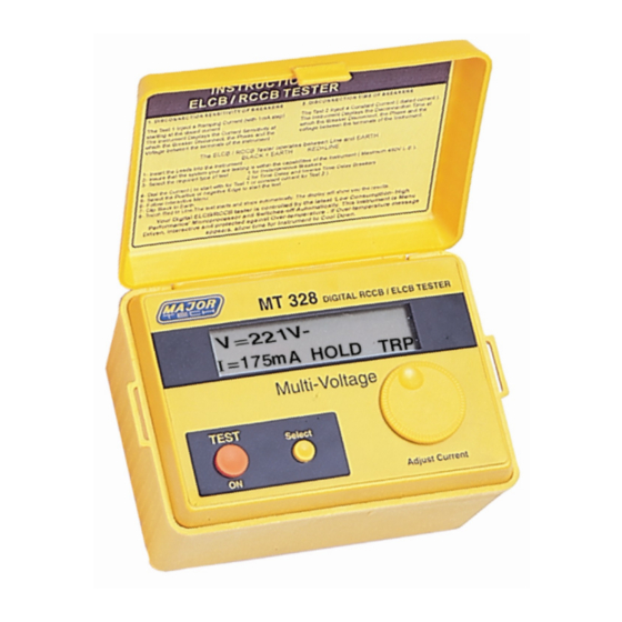 MAJOR TECH MT328 INSTRUCTION MANUAL Pdf Download | ManualsLib