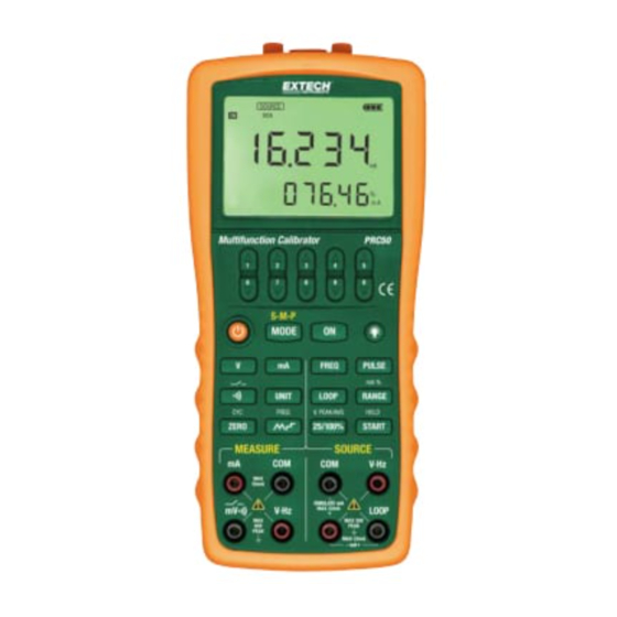 EXTECH INSTRUMENTS PRC50 USER MANUAL Pdf Download | ManualsLib