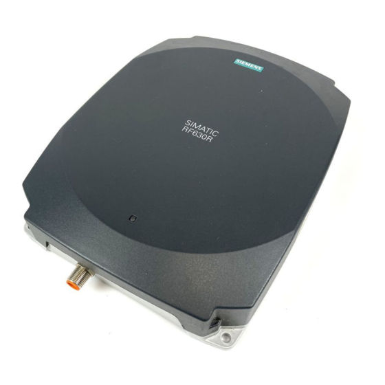 SIEMENS SIMATIC RF600 SYSTEM MANUAL Pdf Download | ManualsLib