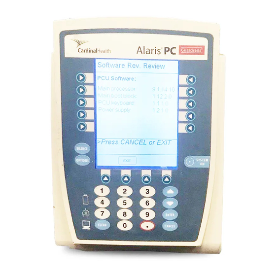 CARDINAL HEALTH ALARIS 8000 SERIES DIRECTIONS FOR USE MANUAL Pdf ...