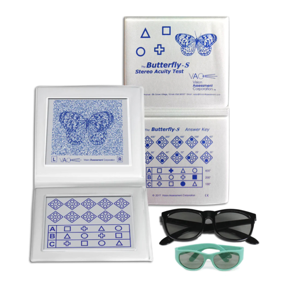 VISION ASSESSMENT BUTTERFLY-S TECHNICAL MANUAL Pdf Download | ManualsLib