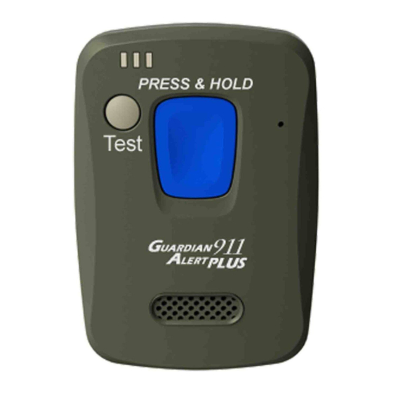 GUARDIAN 911 ALERT PLUS 30711 QUICK START MANUAL Pdf Download | ManualsLib