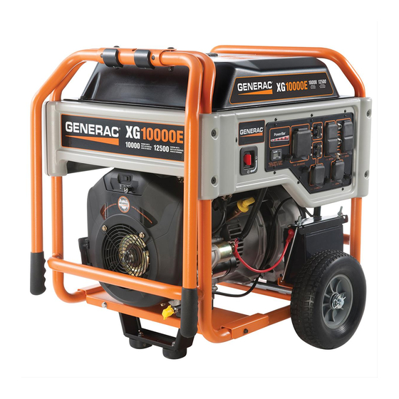 GENERAC PORTABLE PRODUCTS XG SERIES OWNER'S MANUAL Pdf Download ...