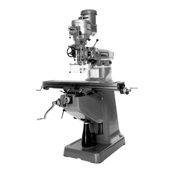 BRIDGEPORT SERIES I INSTALLATION, OPERATION, MAINTENANCE, AND PARTS ...