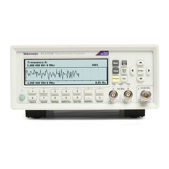 TEKTRONIX FCA3000 PROGRAMMER'S MANUAL Pdf Download | ManualsLib