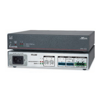 EXTRON ELECTRONICS XPA 1002 USER MANUAL Pdf Download | ManualsLib