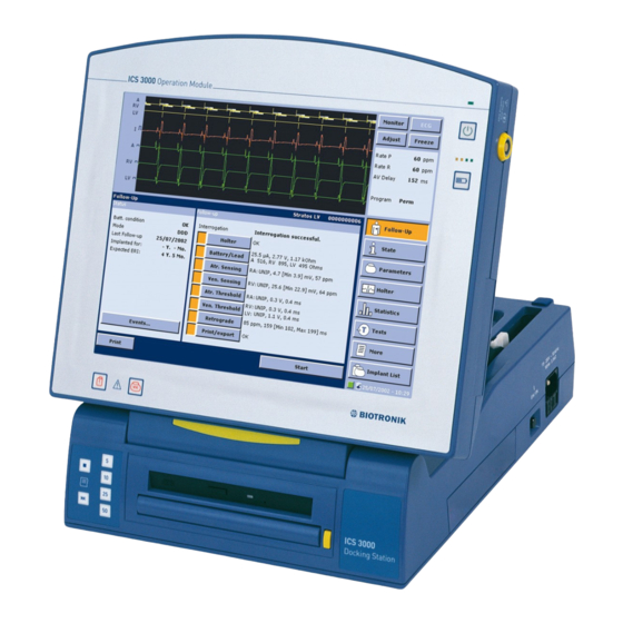 BIOTRONIK ICS 3000 TECHNICAL MANUAL Pdf Download | ManualsLib